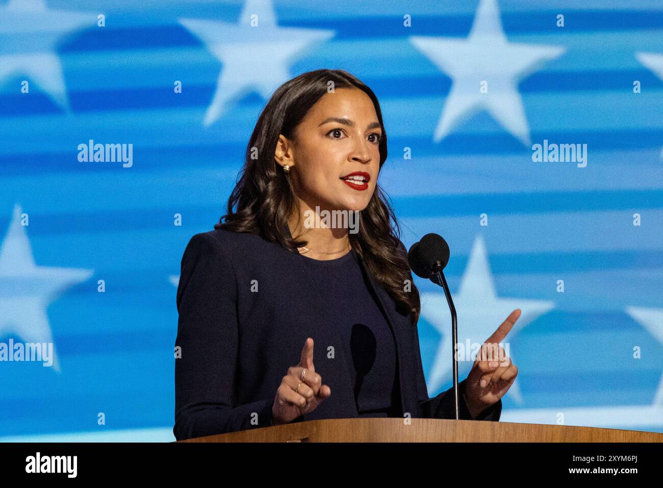 Chicago, Illinois, August 19, 2024- New York Representative Alexandria ...