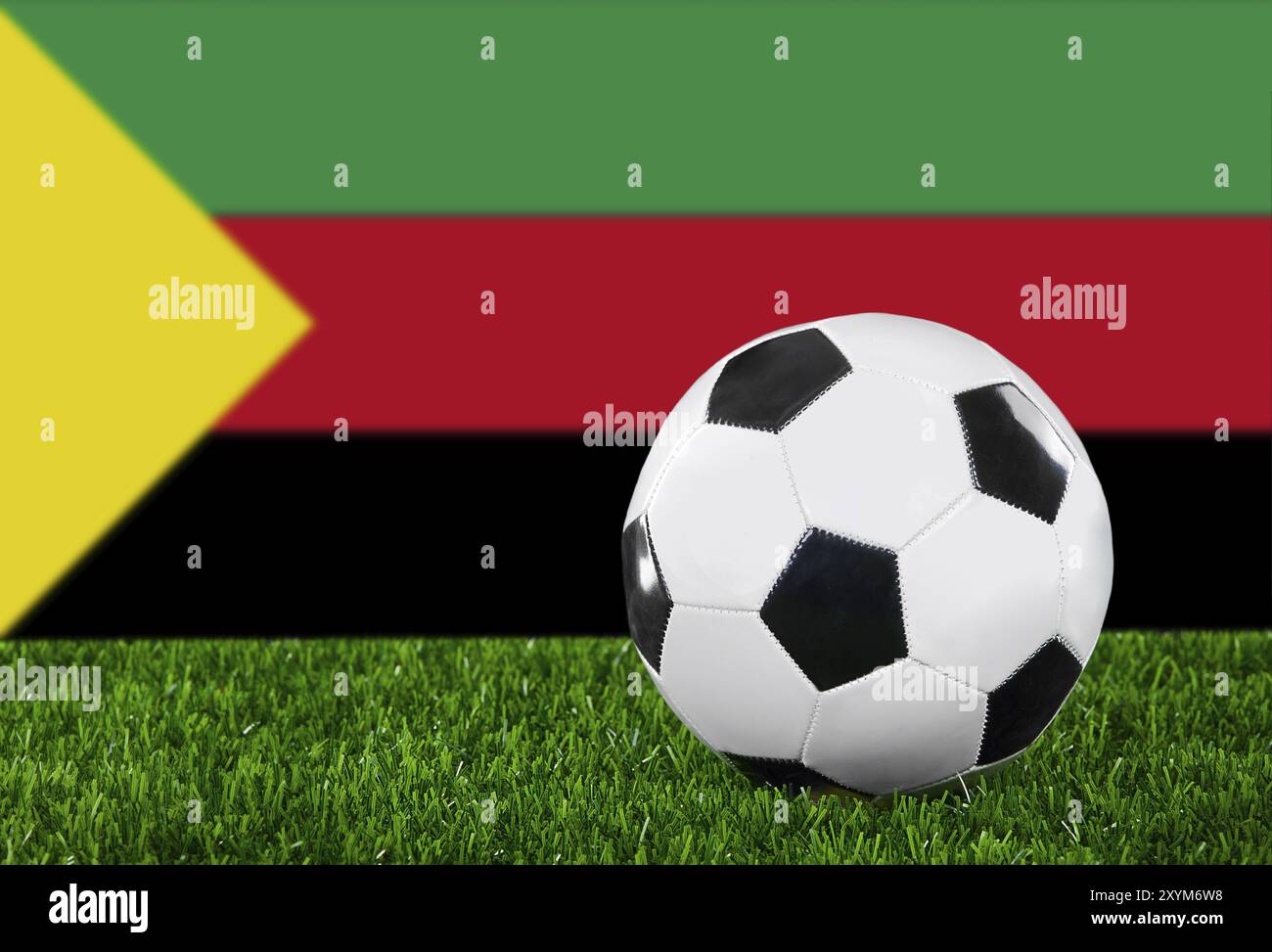 The Azavad flag and soccer ball on the green grass Stock Photo - Alamy