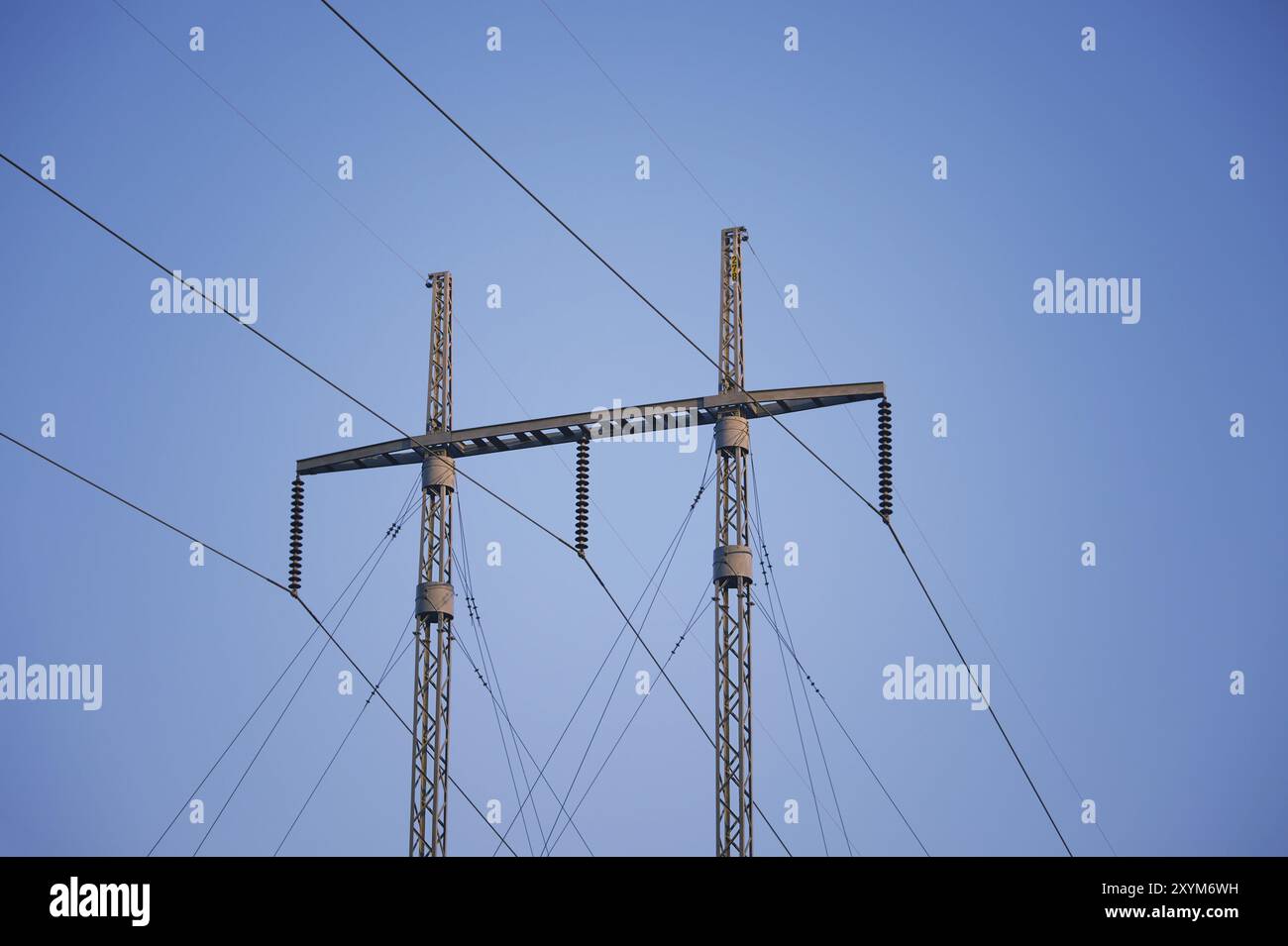 Electricity power line Stock Photo - Alamy