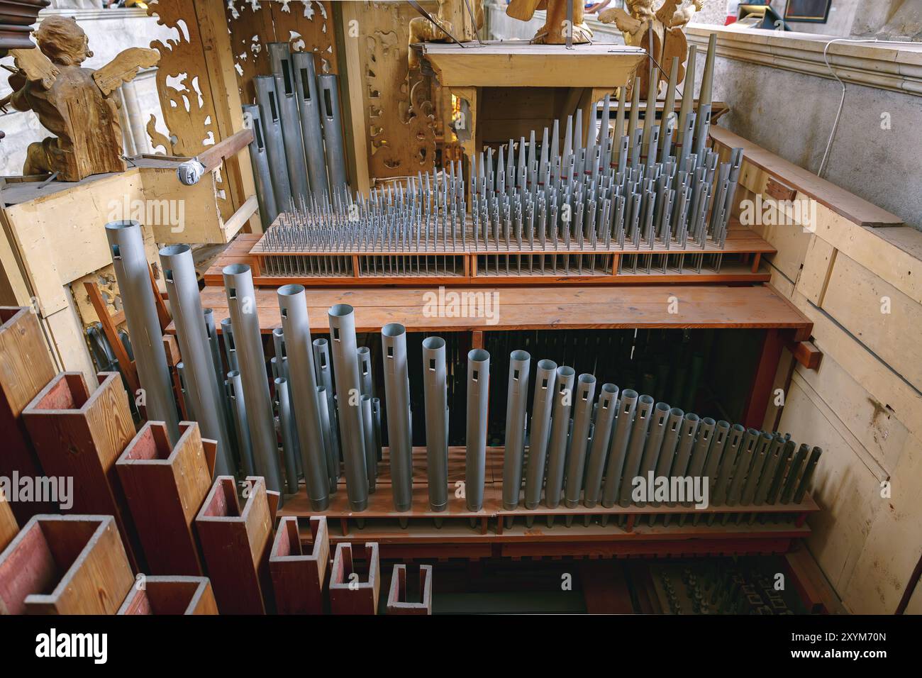 Pipe organ pipes Stock Photo - Alamy