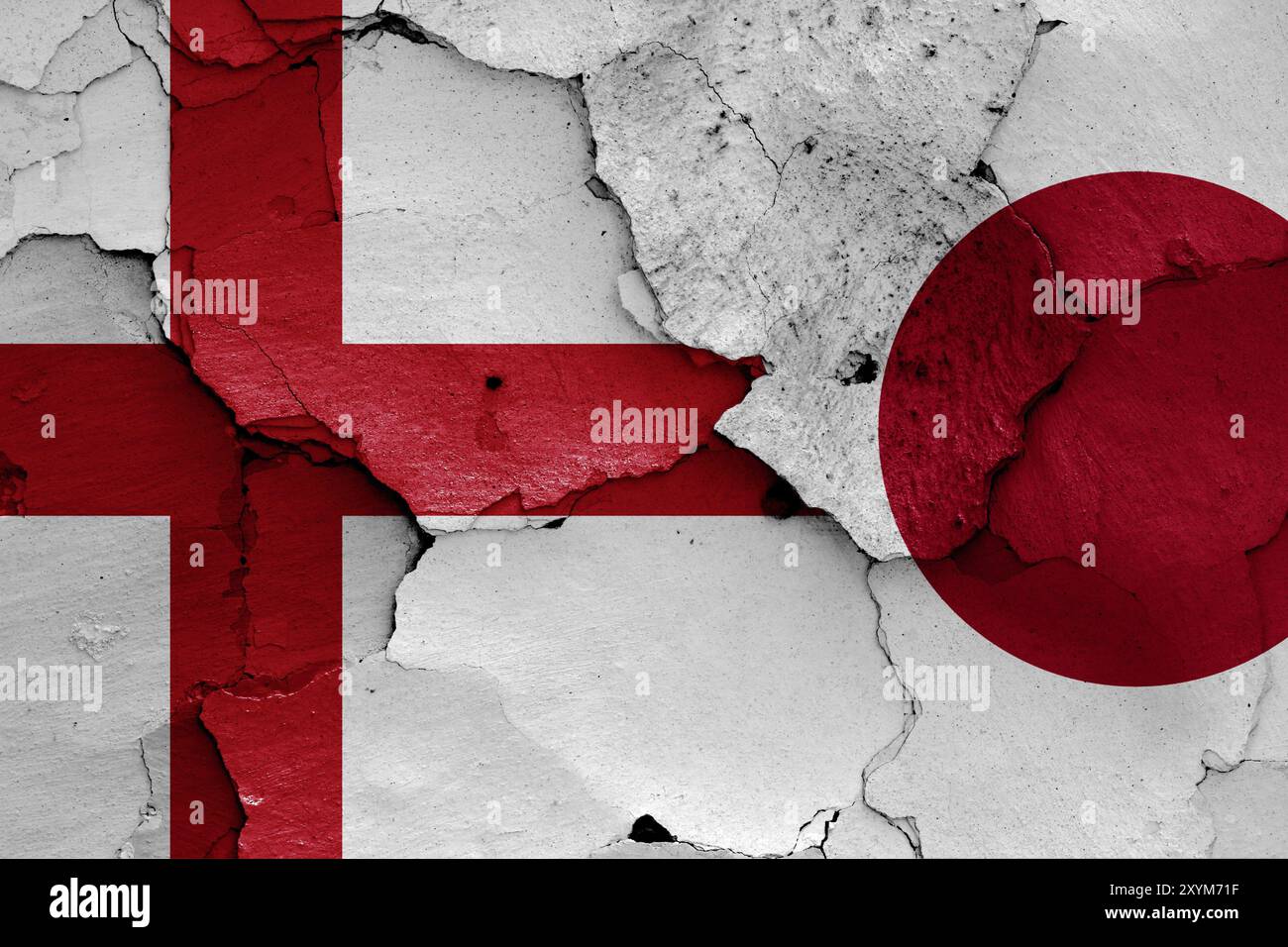 England japan flag hi-res stock photography and images - Alamy