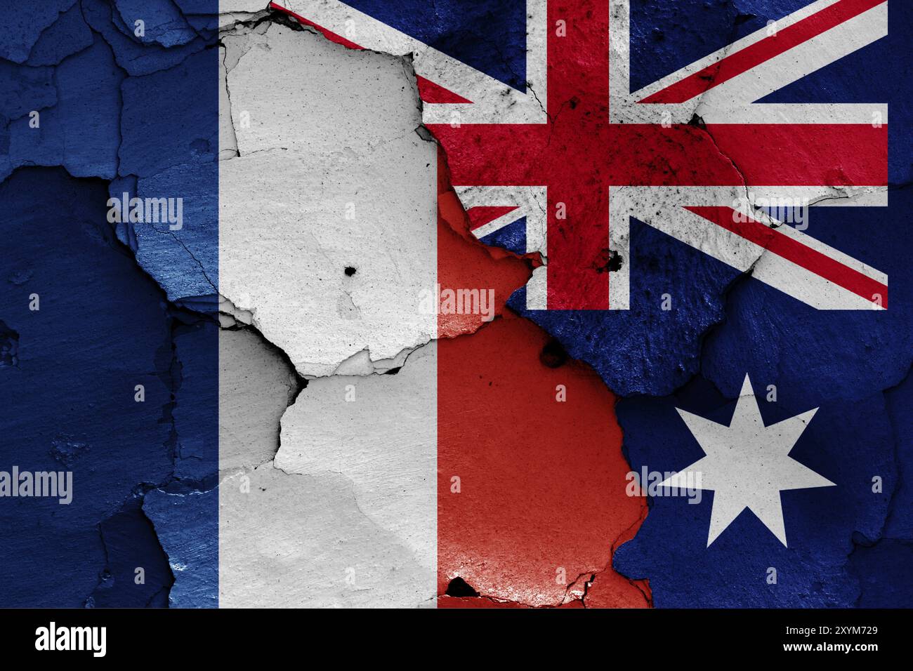 Australia france flags hi-res stock photography and images - Alamy