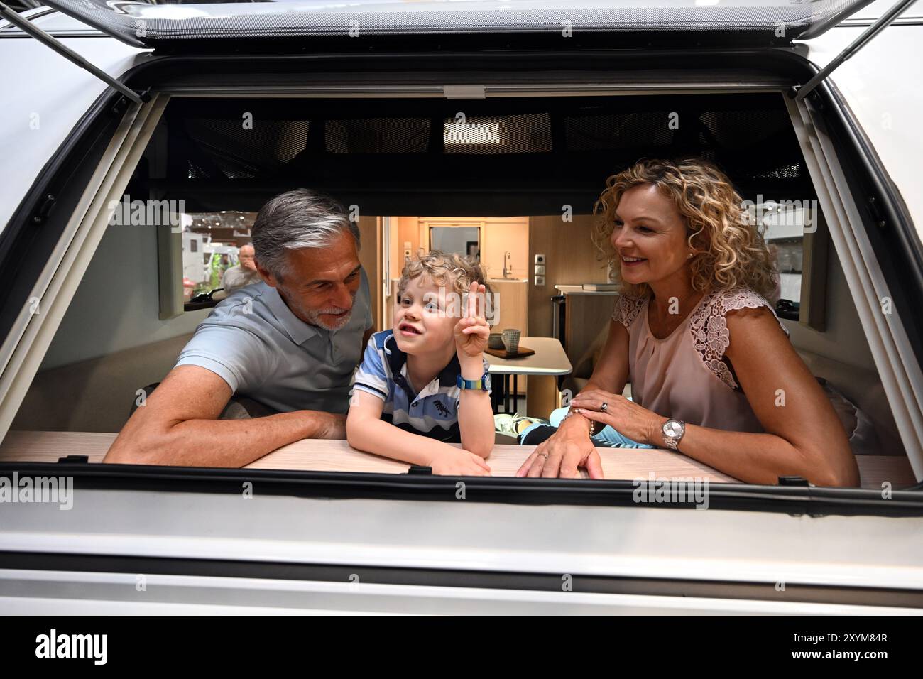 Duesseldorf, Germany. 30th Aug, 2024. Models Andreas (l-r), Anton and ...