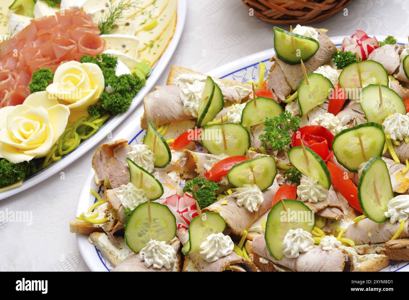 Various cold plates.various cold plates.canapes Stock Photo - Alamy