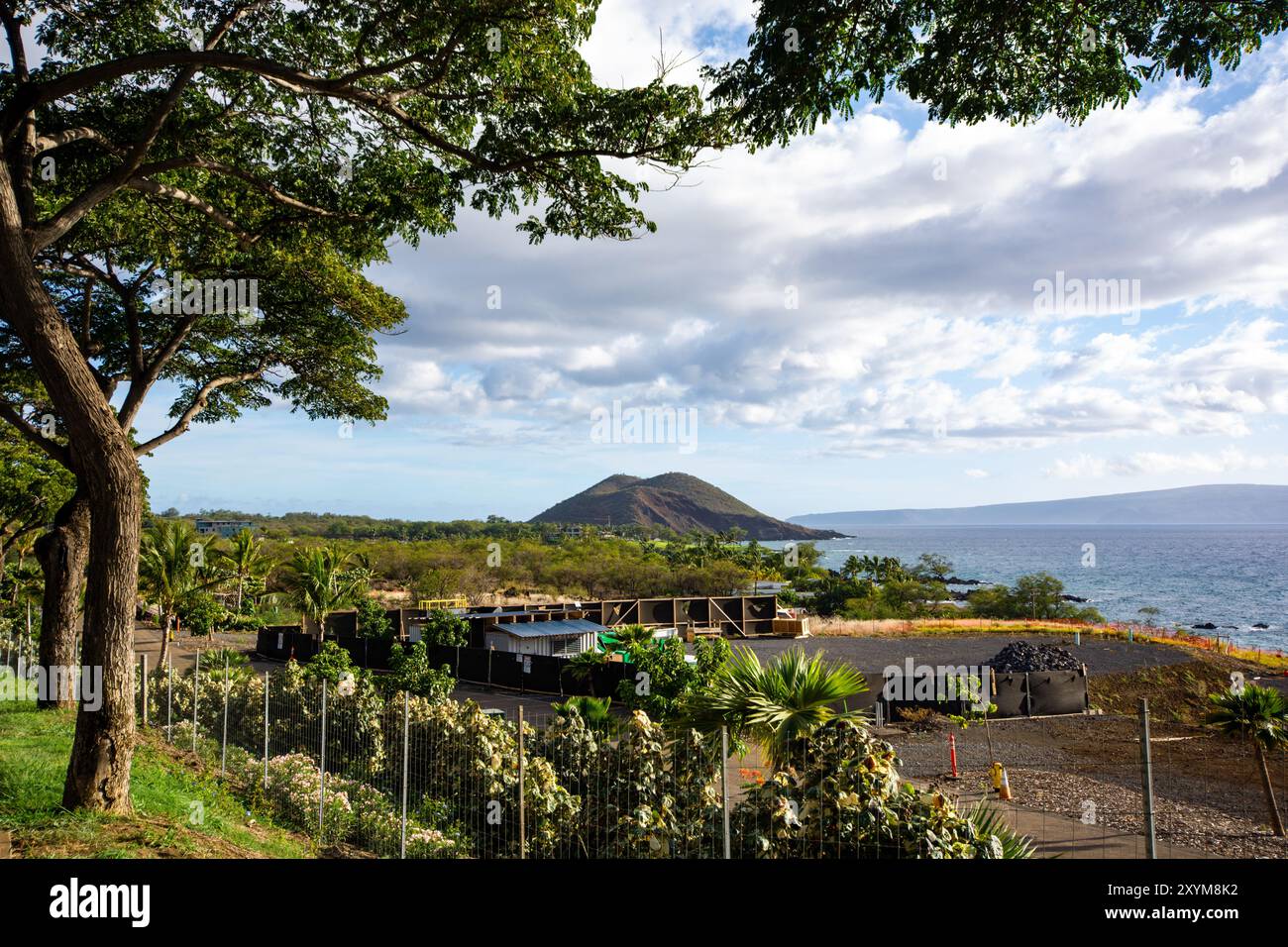 View of Makena state park from afar on Maui, Hawaii in Summer 2024 ...