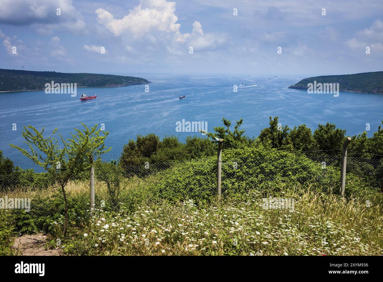 Bosphorus Strait enters the Black Sea, Turkey, Asia Stock Photo - Alamy