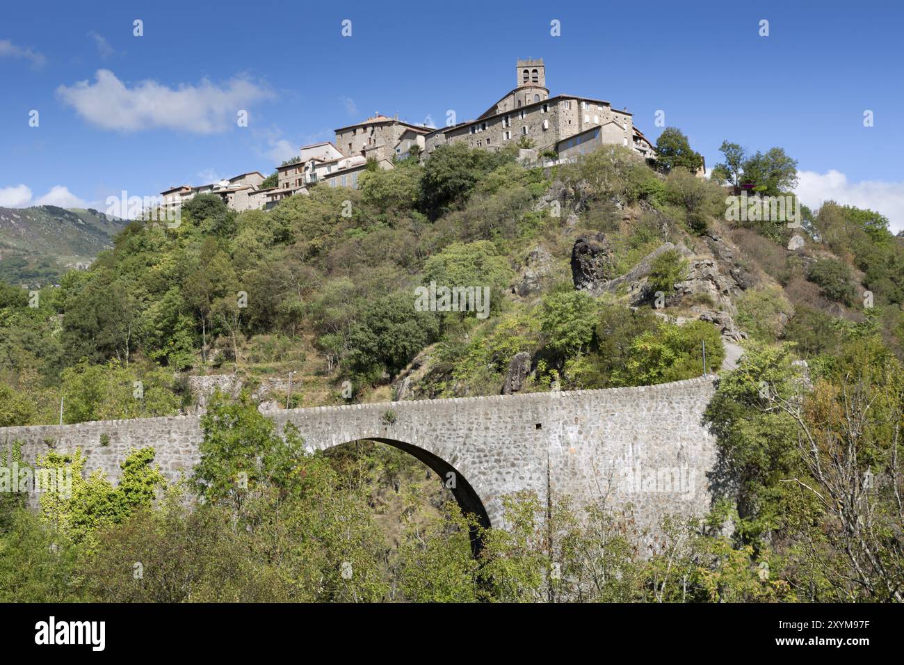 Agricultural fields medieval village hi-res stock photography and ...