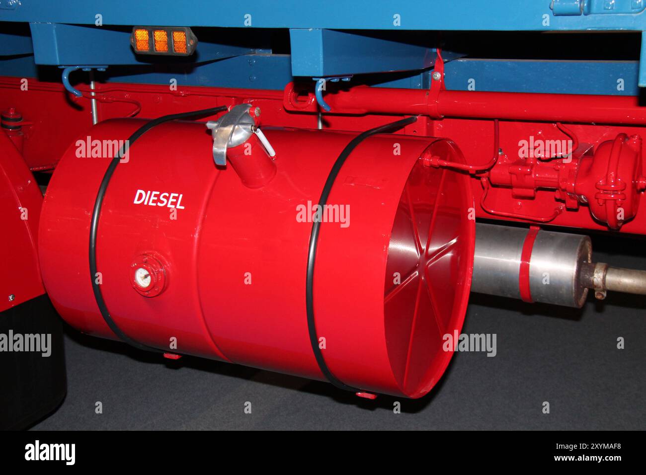 The Diesel Fuel Tank of a Large Lorry Truck Vehicle Stock Photo - Alamy