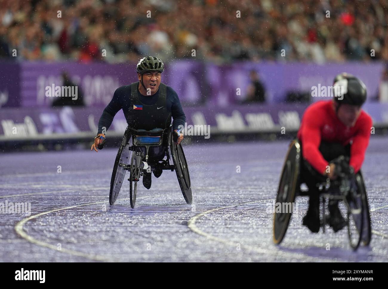 August 30 2024: Jerrold Pete Mangliwan of Philippines in action in Men ...