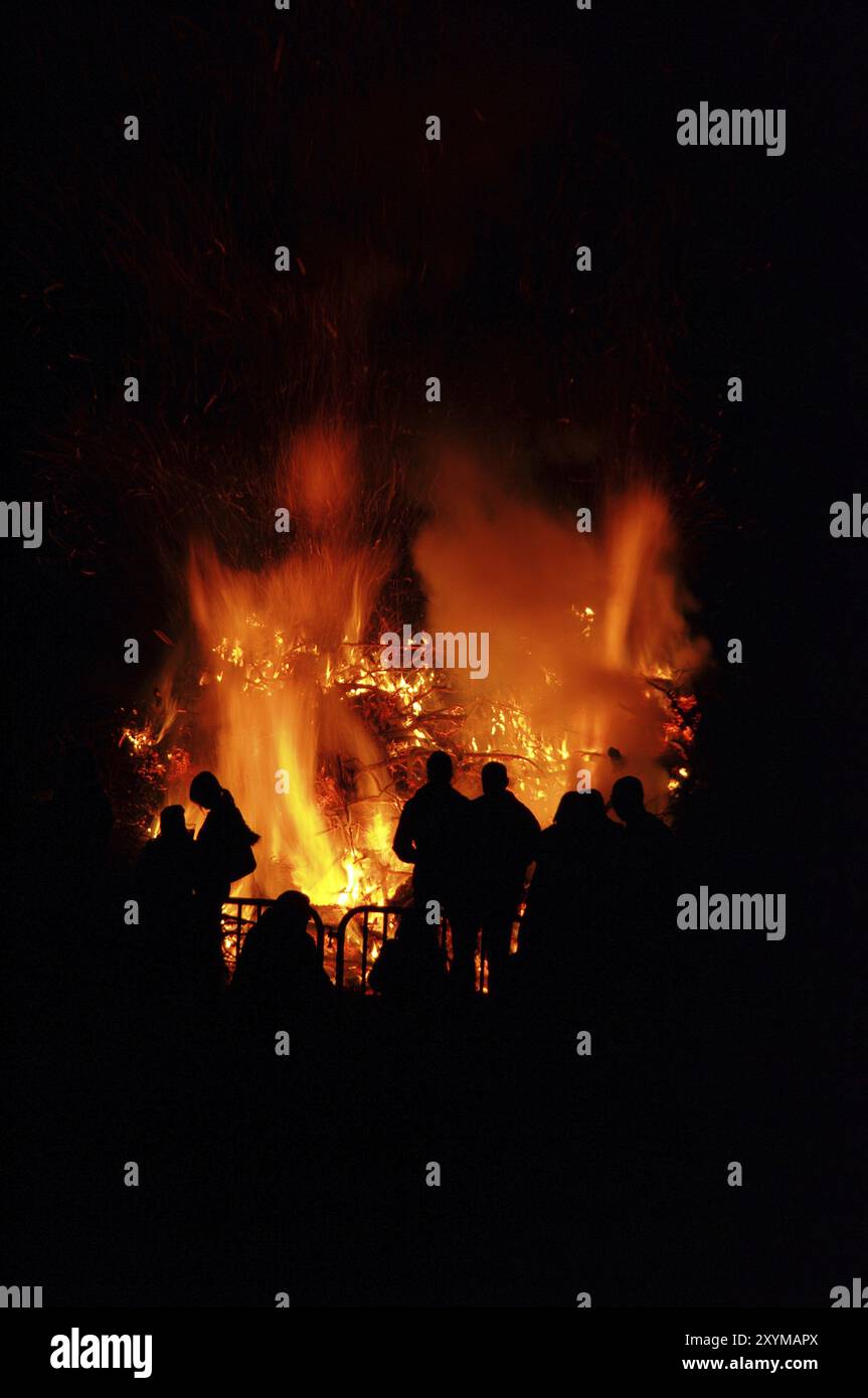 Witches' bonfire, Walpurgis Night bonfire Stock Photo - Alamy