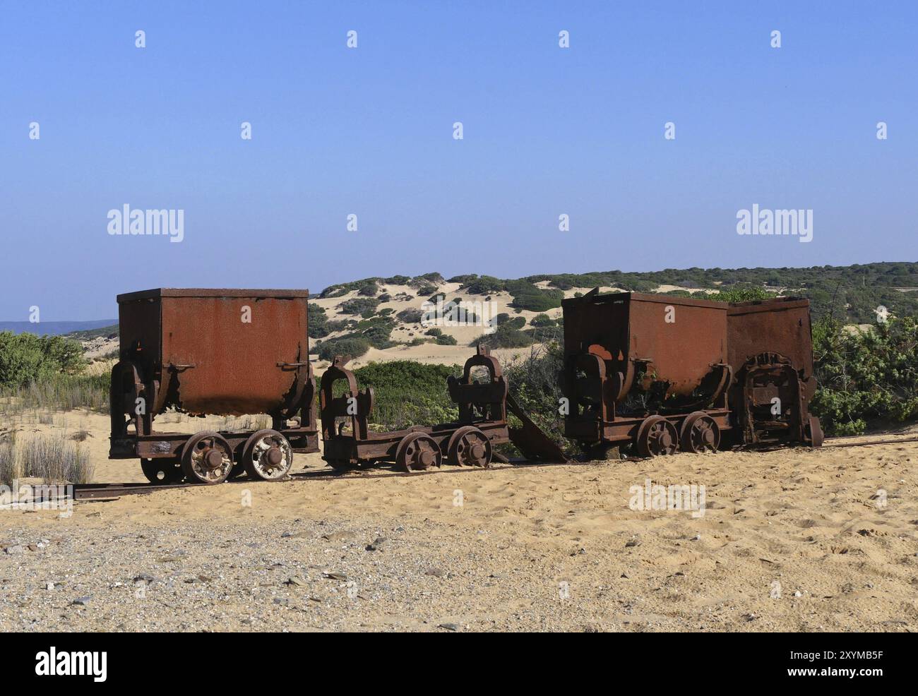 Mining has characterised the landscape around Piscinas and various ...