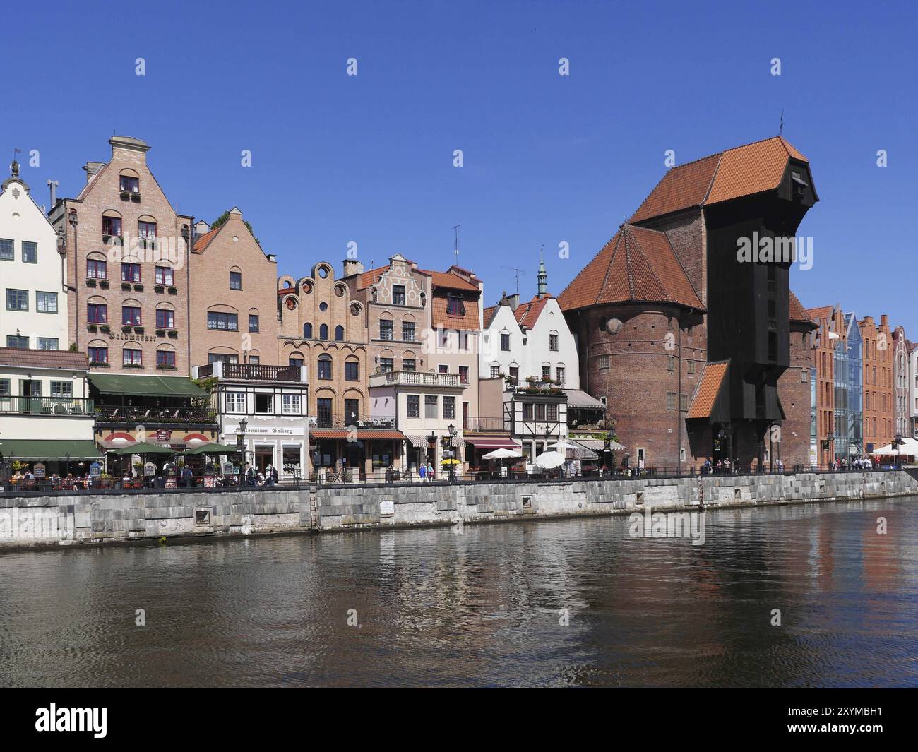 The crane gate in Gdansk Stock Photo - Alamy