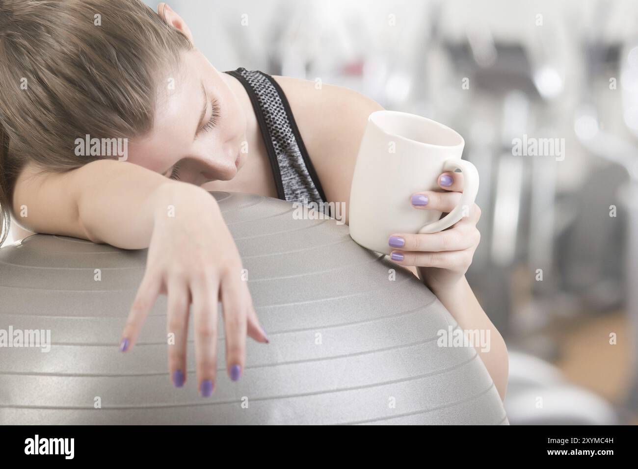 Falling asleep gym hi-res stock photography and images - Alamy