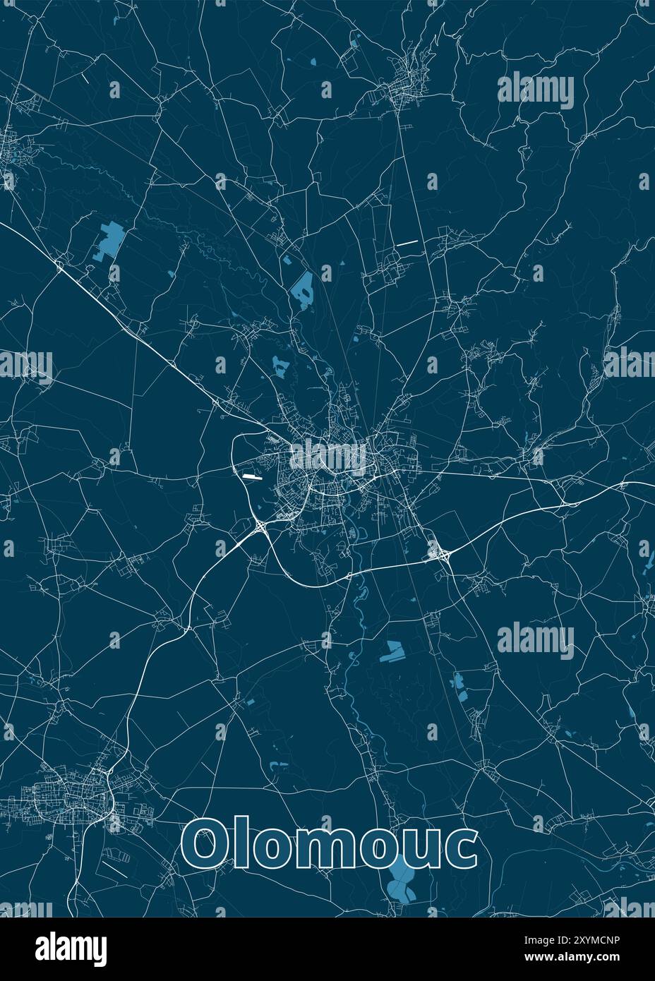 Map of olomouc hi-res stock photography and images - Alamy
