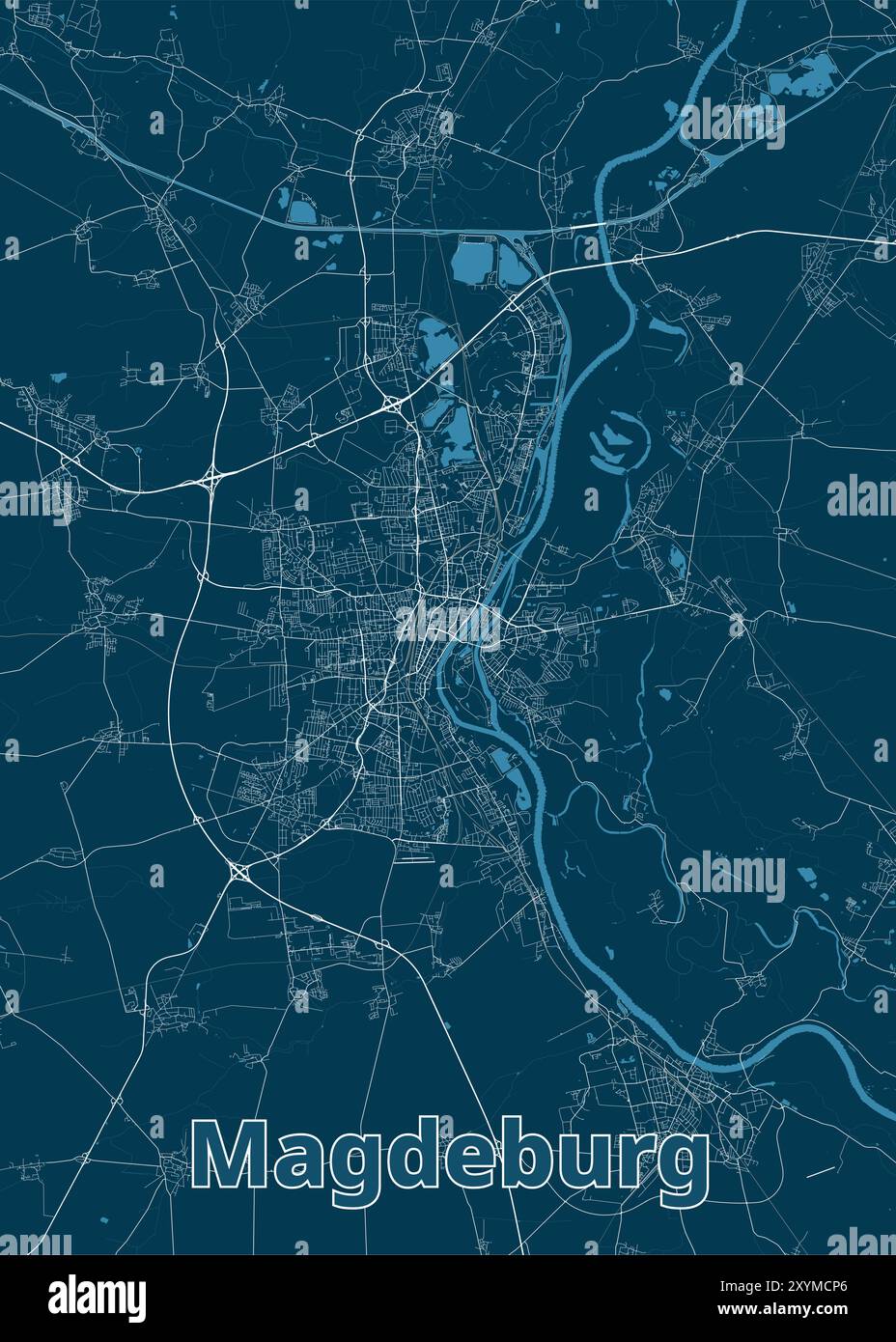 Map of magdeburg hi-res stock photography and images - Alamy