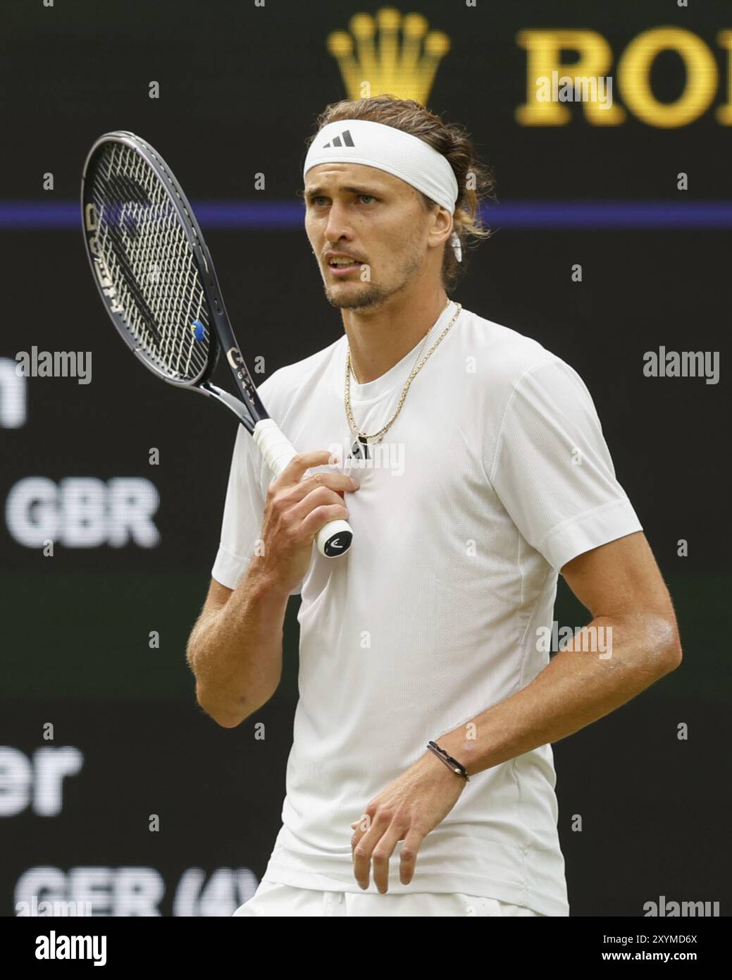 German tennis player Alexander Zverev seems to be wearing a crown at ...