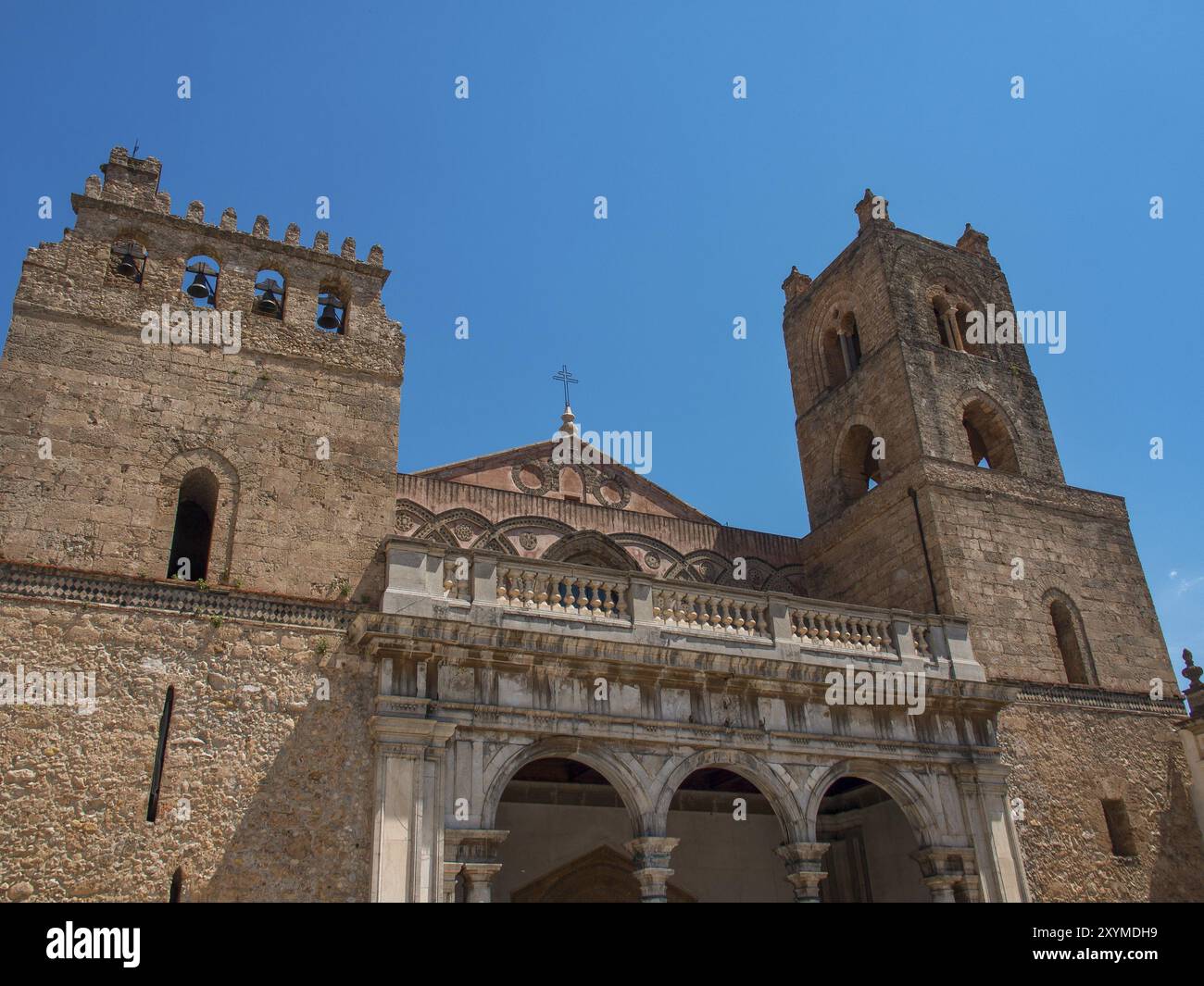 Impressive cathedral with two towers and historic stone masonry under a ...