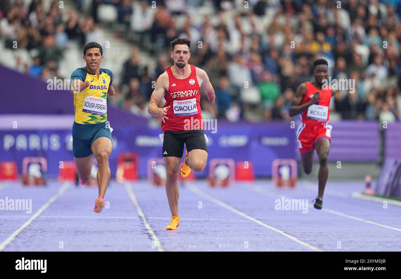 August 30 2024: Phil Grolla of Germany in action in Men's 100m - T47 ...