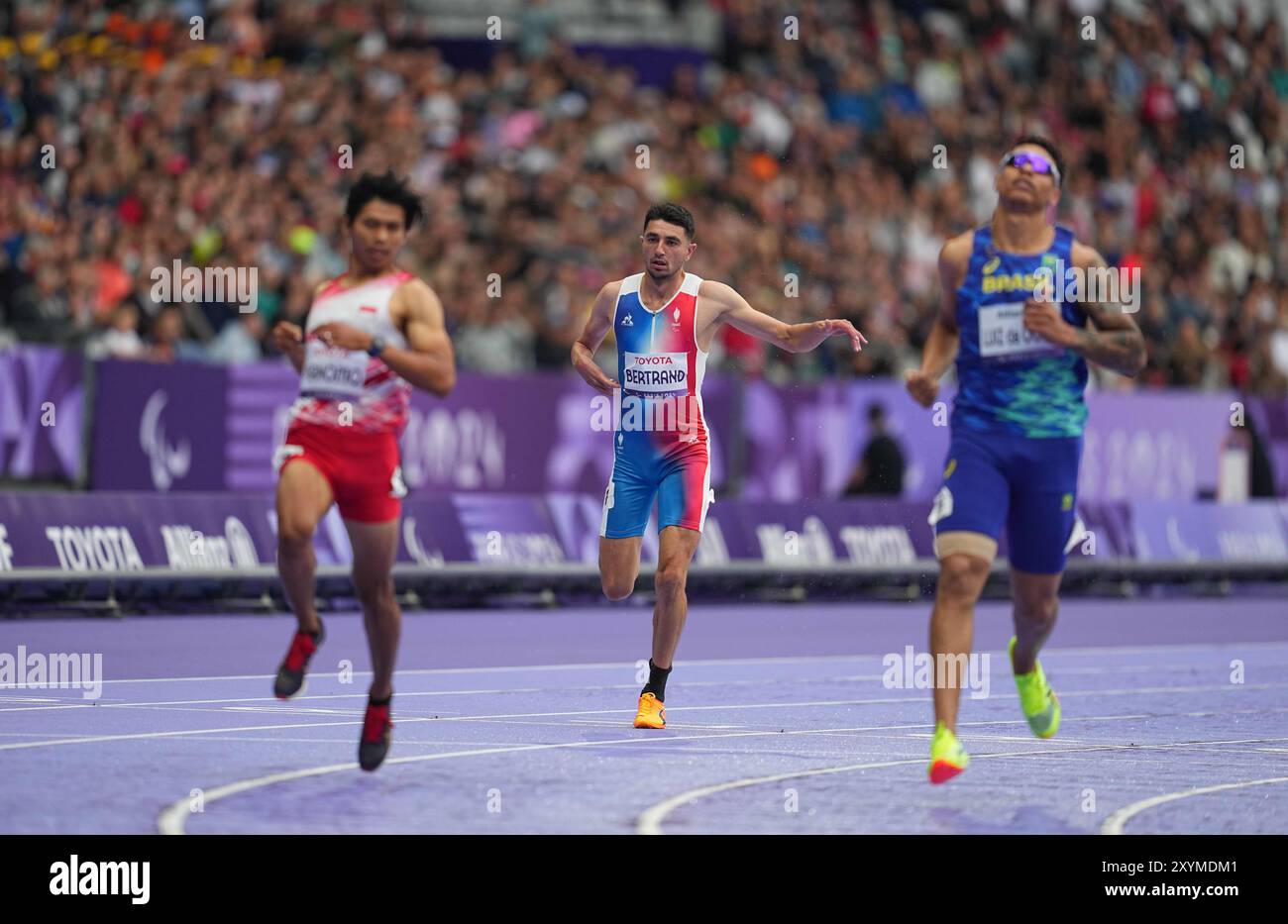 August 30 2024: Valentin Bertrand of France in action in Men's 100m ...