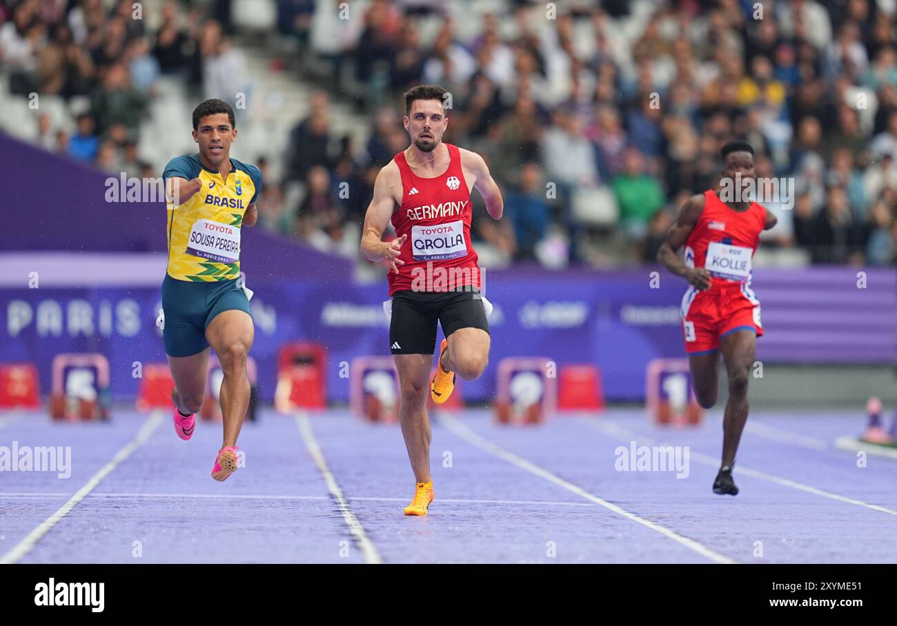 August 30 2024: Phil Grolla of Germany in action in Men's 100m - T47 ...