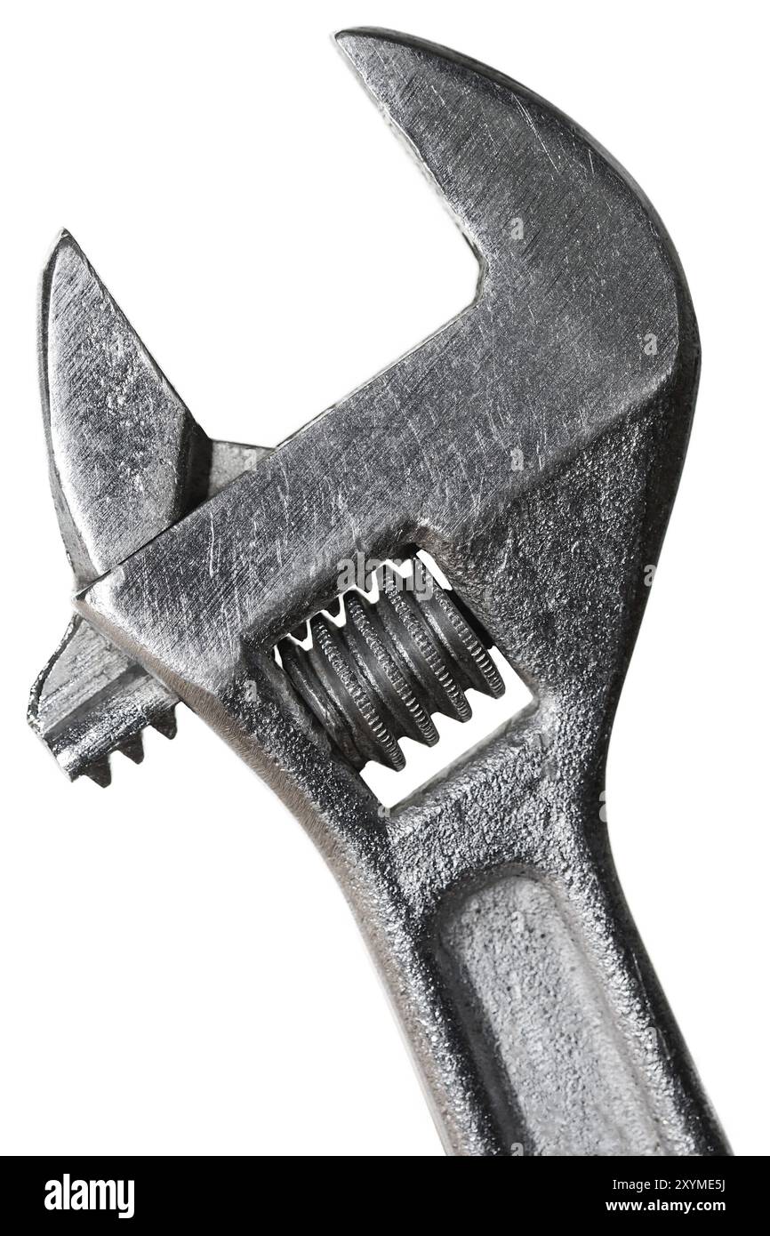 Adjustable wrench work spanner hand tool equipment Stock Photo - Alamy