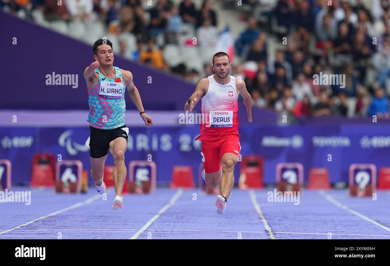 August 30 2024: Michal Derus of Poland in action in Men's 100m - T47 ...