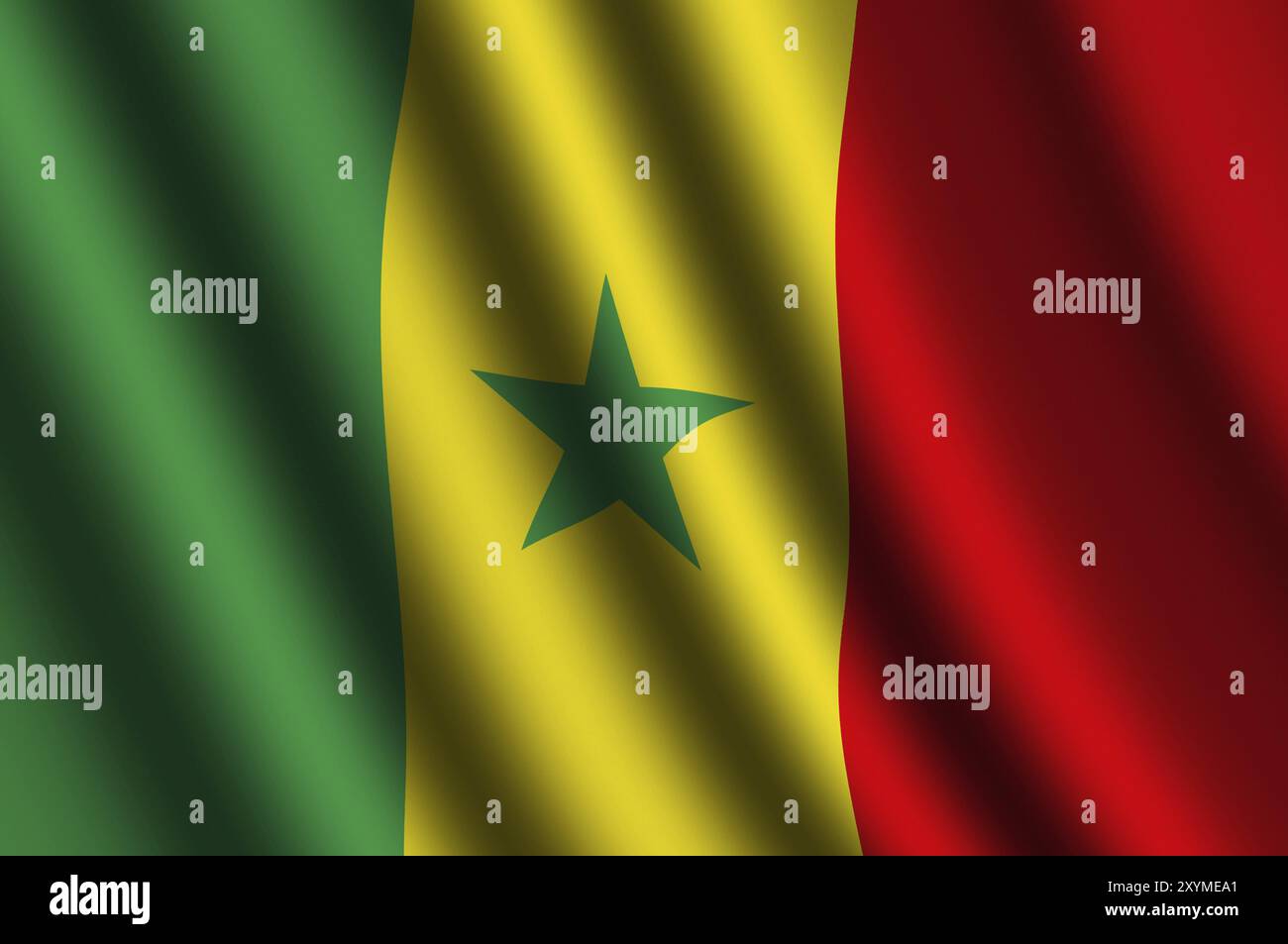 Senegal flag wave hi-res stock photography and images - Alamy