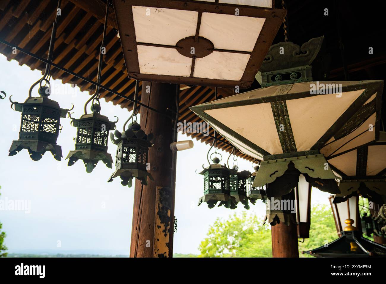 Todaiji Nigatsudo February Hall temple in Nara, Japan Stock Photo - Alamy