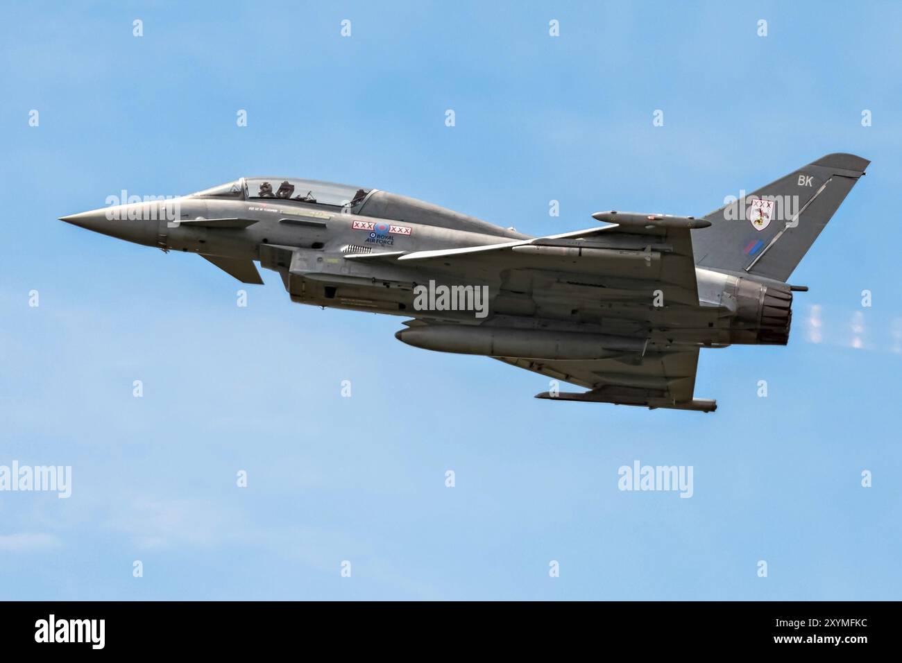 Eurofighter Typhoon Aerial Display at Biggin Hill Airshow Stock Photo ...