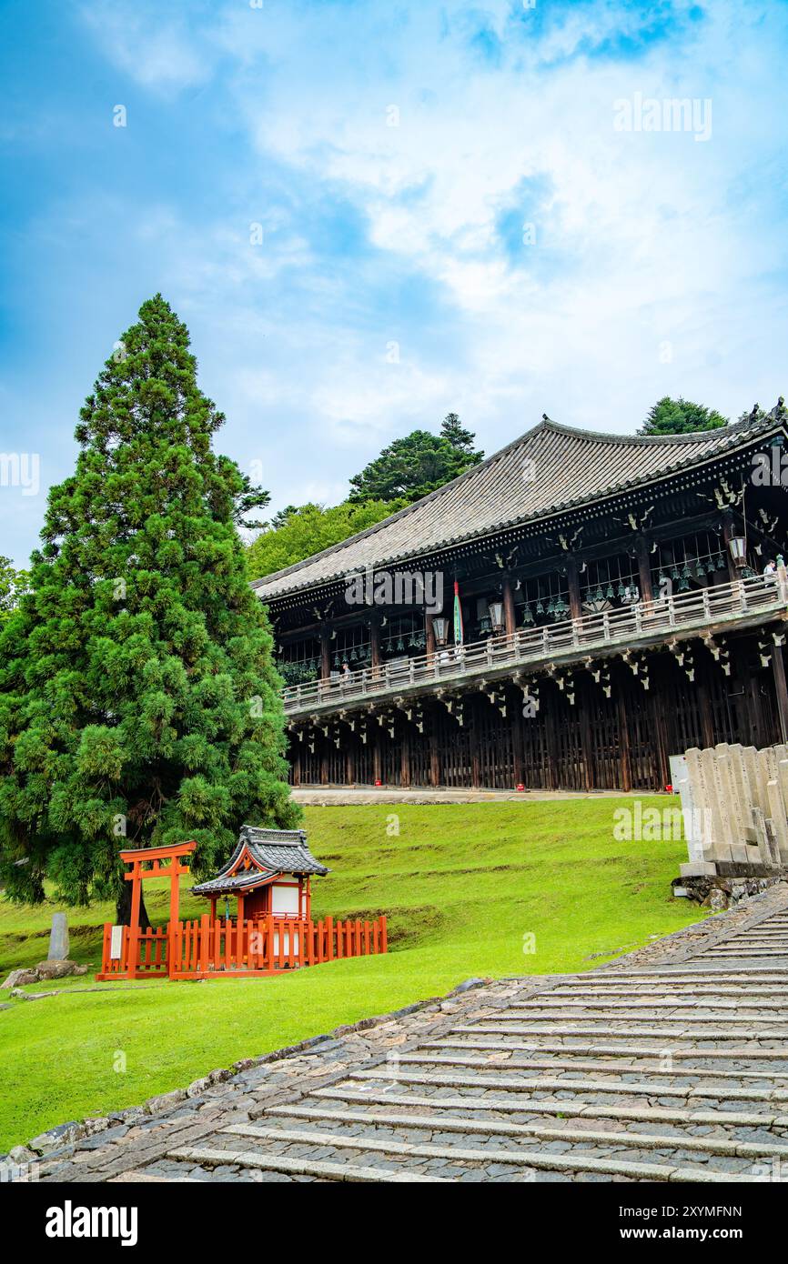 Todaiji Nigatsudo February Hall temple in Nara, Japan Stock Photo - Alamy