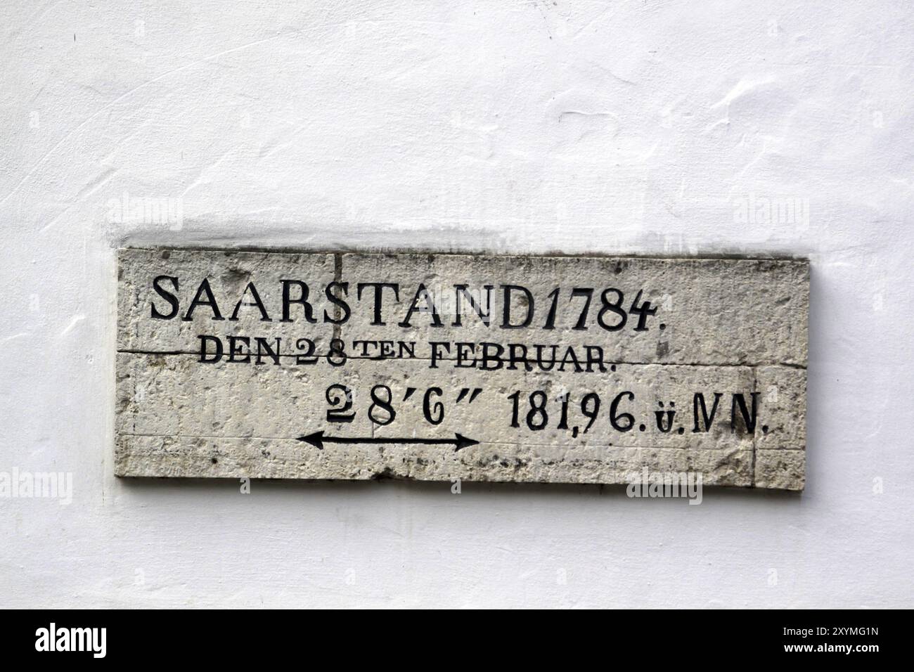 Flood level markers hi-res stock photography and images - Alamy