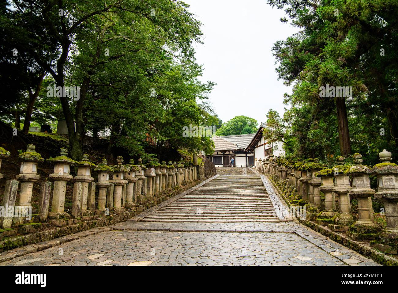 Todaiji Nigatsudo February Hall temple in Nara, Japan Stock Photo - Alamy