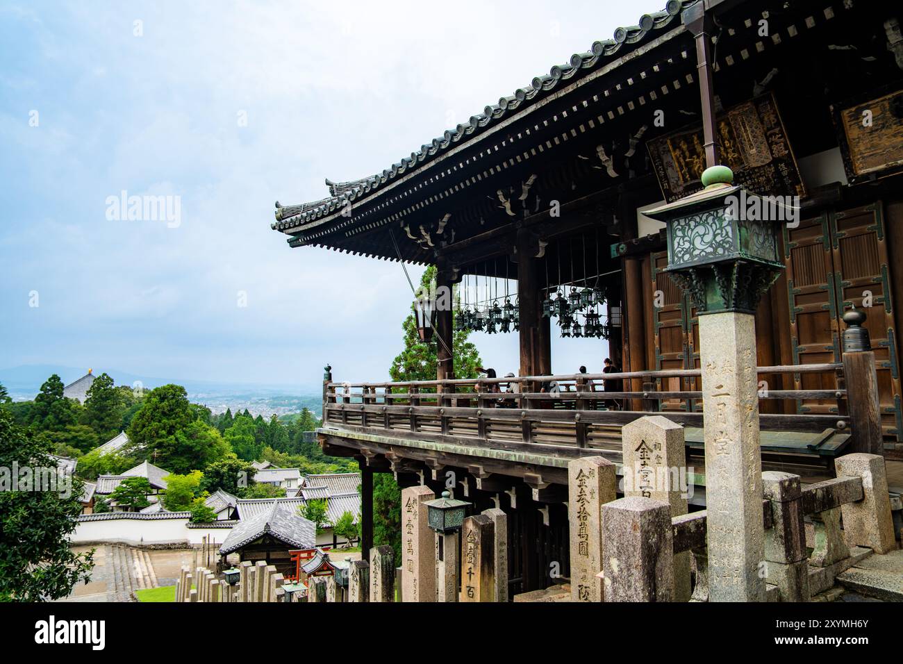 Todaiji Nigatsudo February Hall temple in Nara, Japan Stock Photo - Alamy