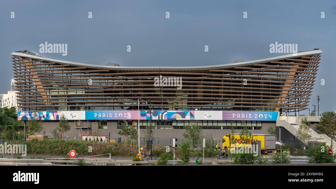 Paris, France - 08 30 2024: Paris 2024 new Olympic infrastructure ...