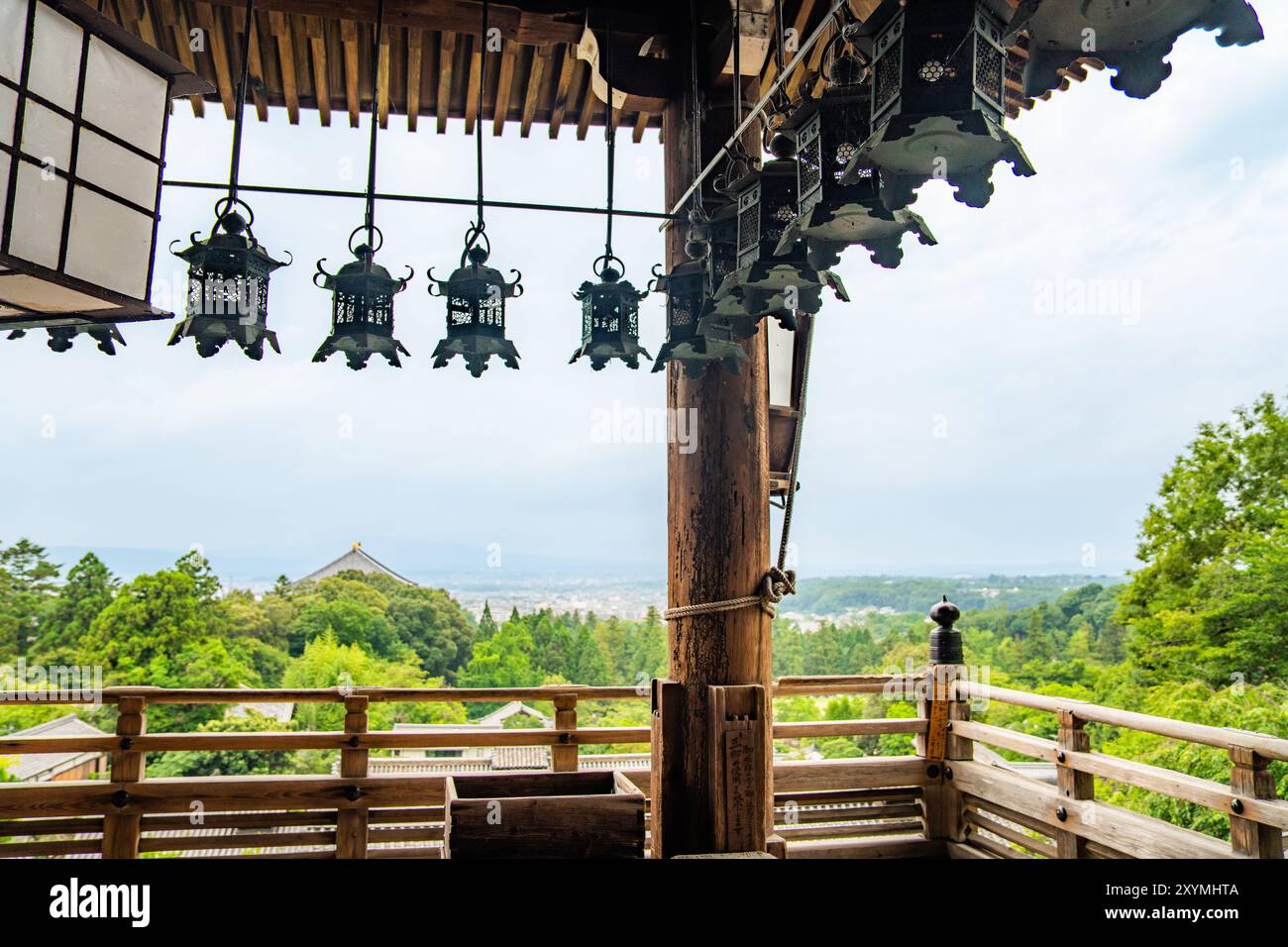 Todaiji Nigatsudo February Hall temple in Nara, Japan Stock Photo - Alamy