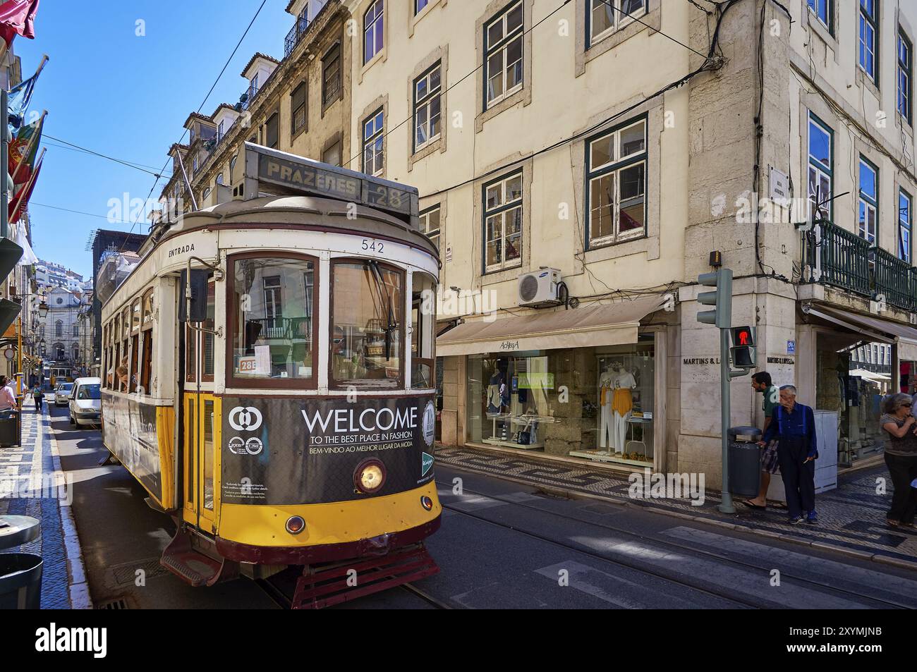 Yellow tramways hi-res stock photography and images - Alamy