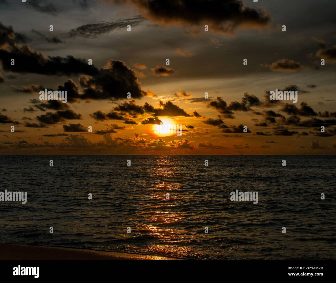 Beautiful sunset over stormy hi-res stock photography and images - Alamy