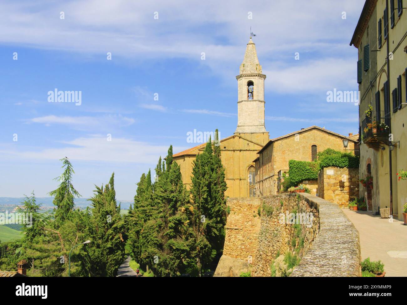 Pienza Cathedral, Pienza cathedral 08 Stock Photo - Alamy