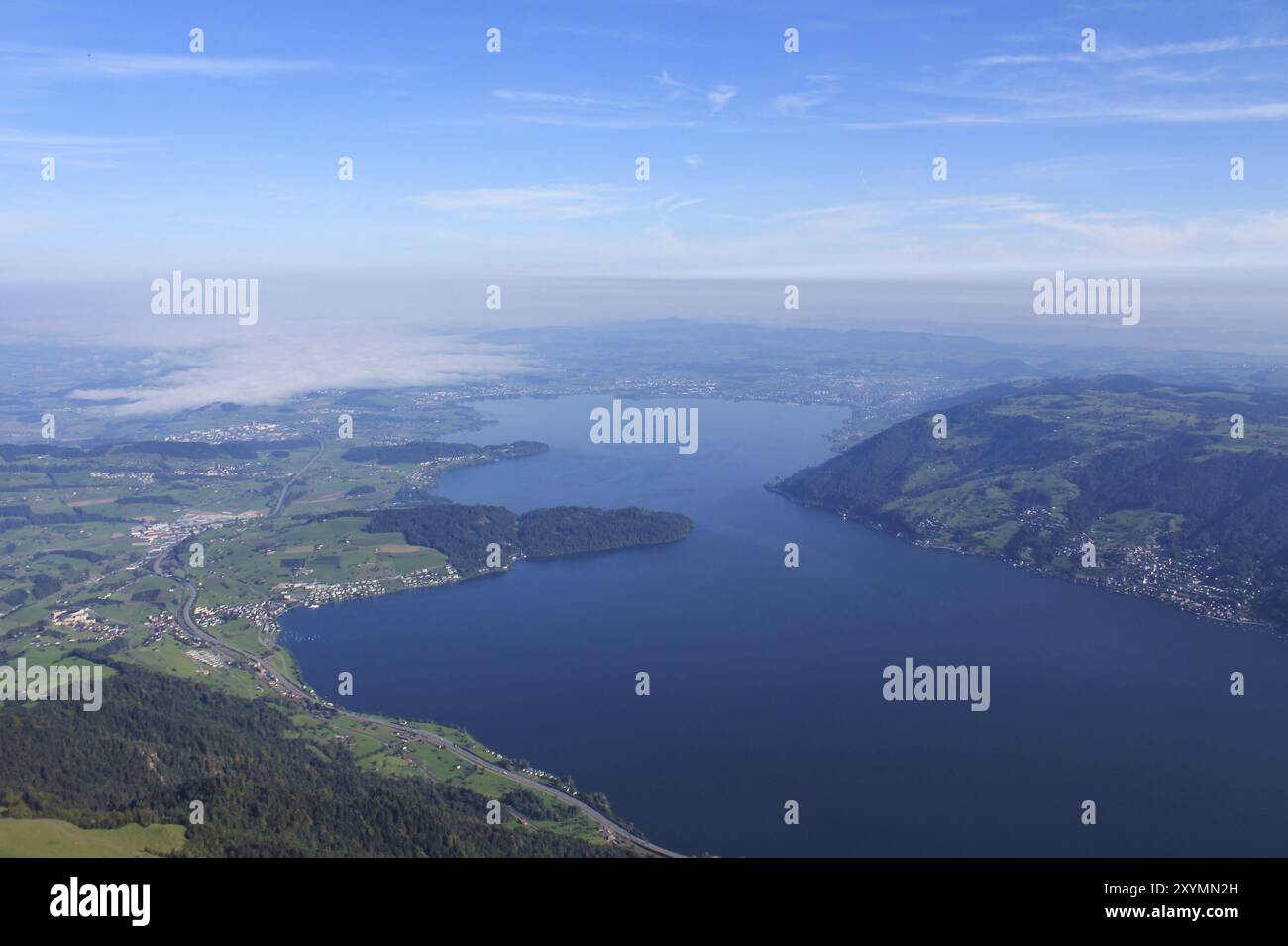 View from the Rigi, Lake Zug Stock Photo - Alamy