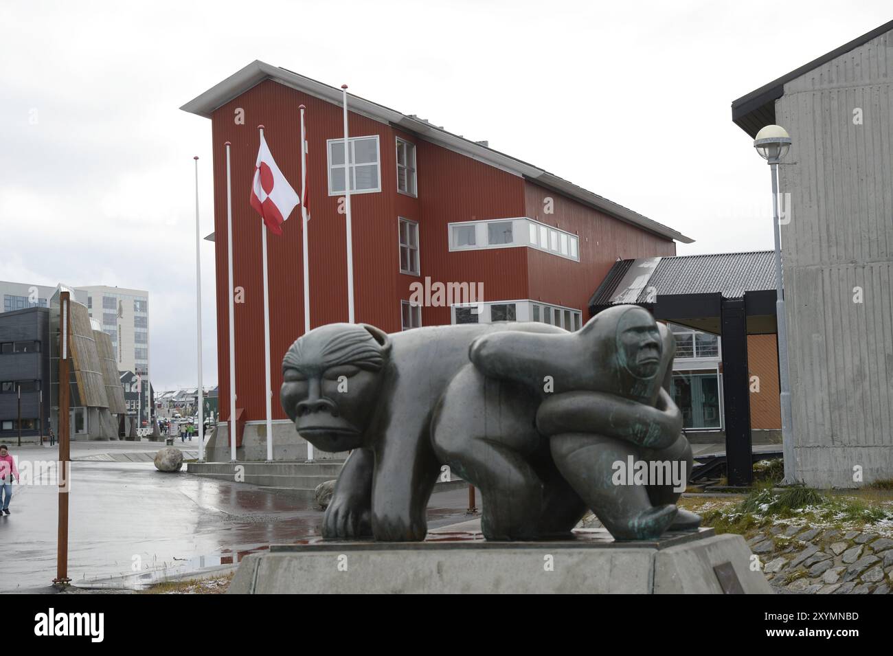 Art in the city of Nuuk, Greenland, North America Stock Photo - Alamy
