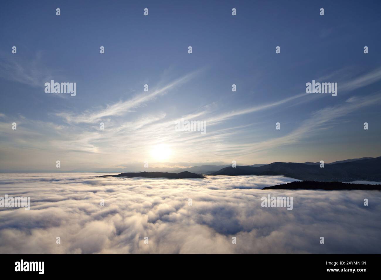 Mountains rise above empty hi-res stock photography and images - Alamy