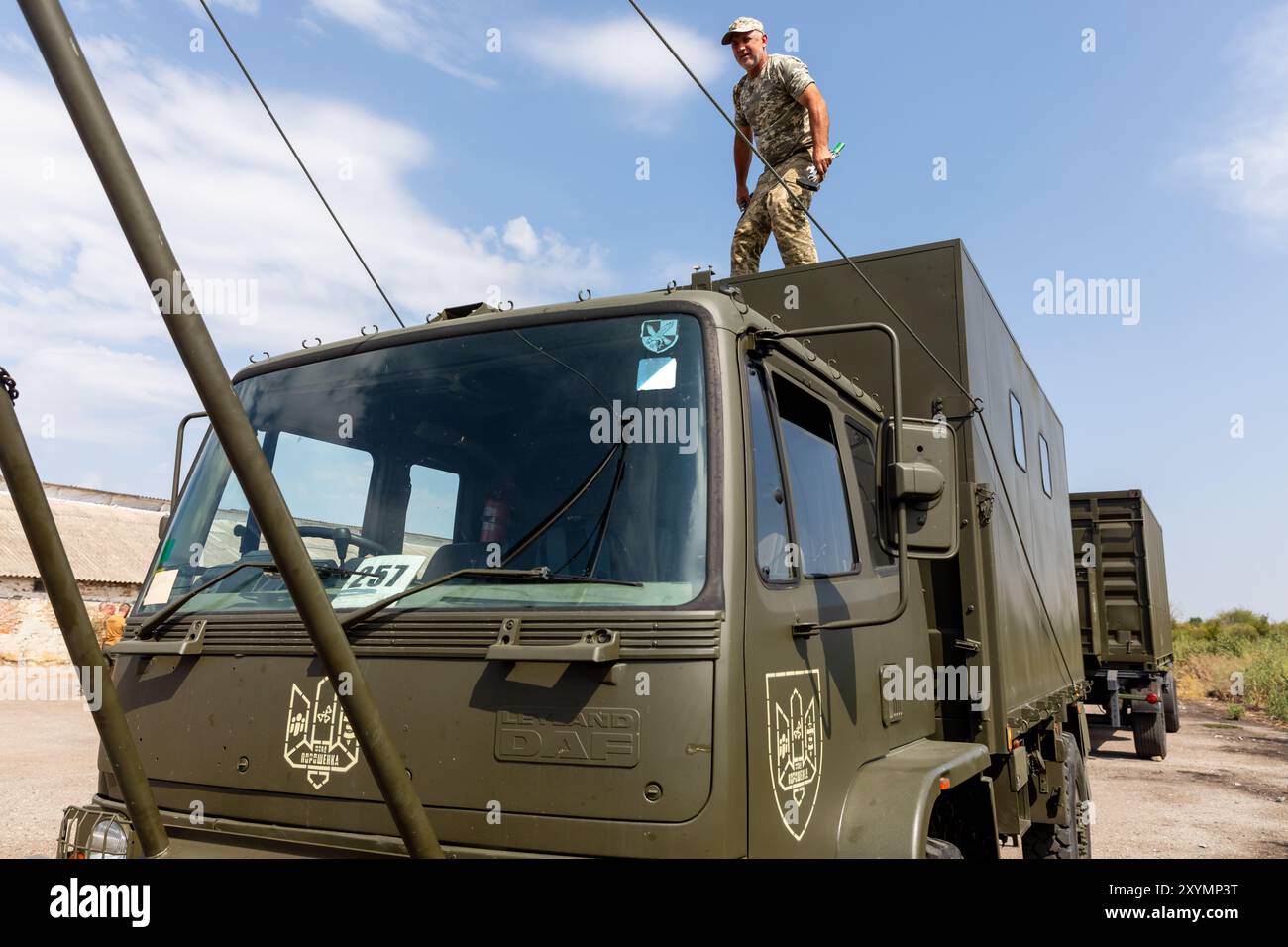 Evacuation ukrainian combat vehicle hi-res stock photography and images ...