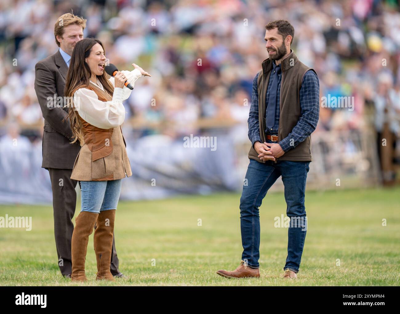 Kelvin (right) and Liz Fletcher from Fletchers' Family Farm, at ...