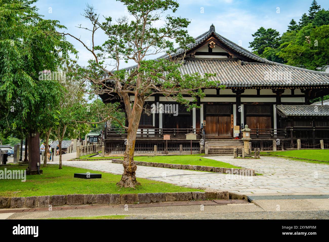 Todaiji Nigatsudo February Hall temple in Nara, Japan Stock Photo - Alamy