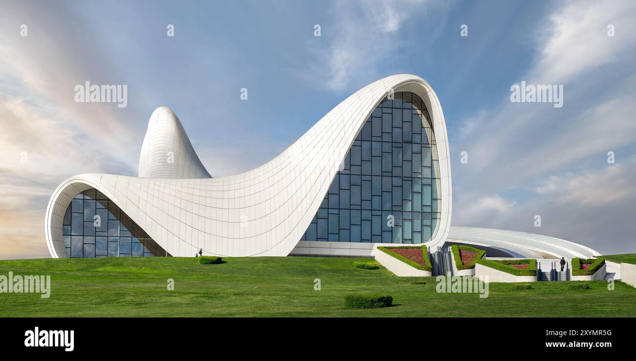 The iconic Heydar Aliyev Centre in Baku, Azerbaijan, showcases modern ...