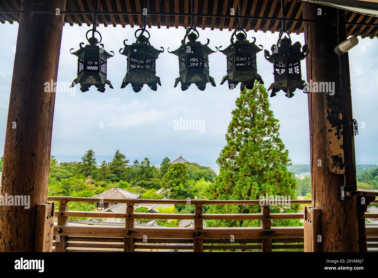 Todaiji Nigatsudo February Hall temple in Nara, Japan Stock Photo - Alamy