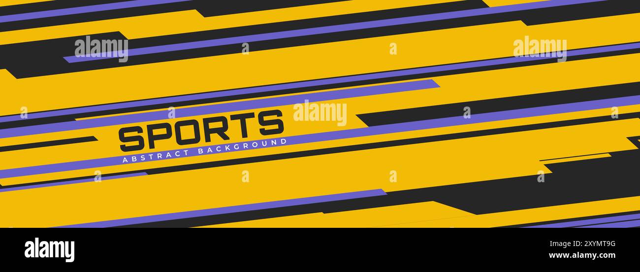 Vector abstract sports background. Yellow modern sports banner design ...