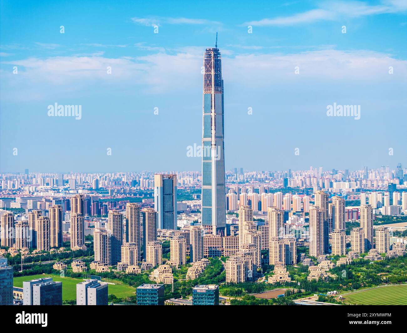 TIANJIN, CHINA - AUGUST 28, 2024 - The 597-meter high Goldin Finance ...