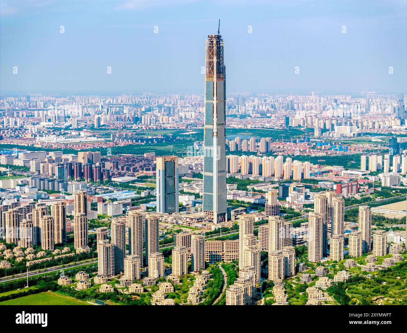 TIANJIN, CHINA - AUGUST 28, 2024 - The 597-meter high Goldin Finance ...