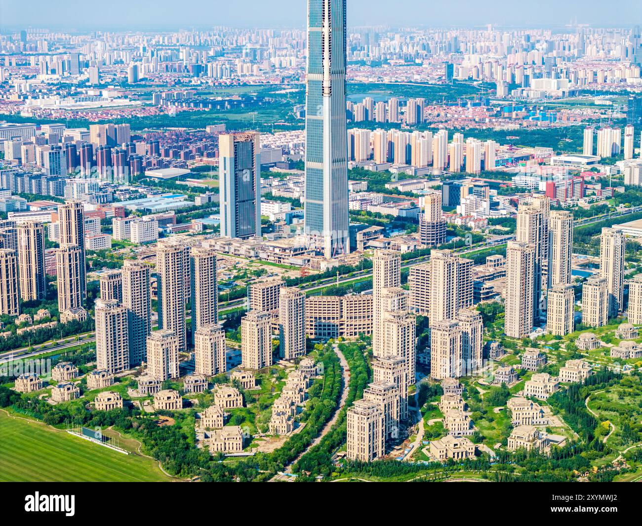 TIANJIN, CHINA - AUGUST 28, 2024 - The 597-meter high Goldin Finance ...
